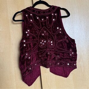Chelsea & Violet | Jackets & Coats | Velvet Mirrored Vest | Poshmark